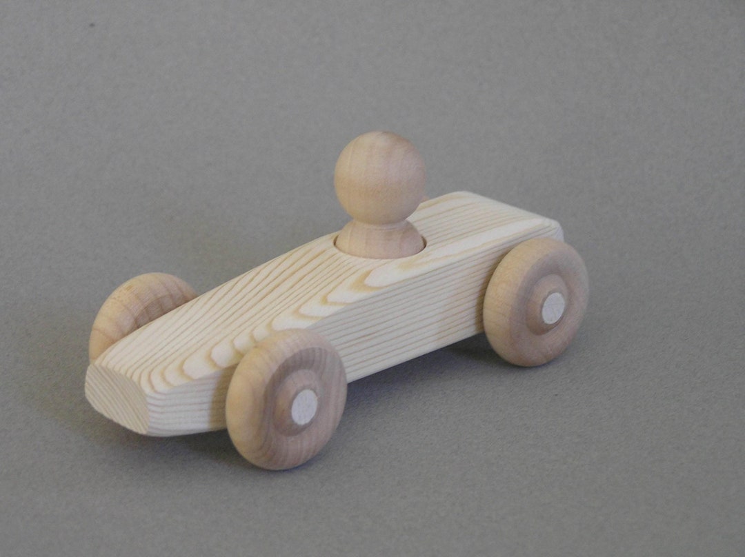 Large Wooden Race Car. A Handmade Toy. A Natural Wood Toy. - Etsy