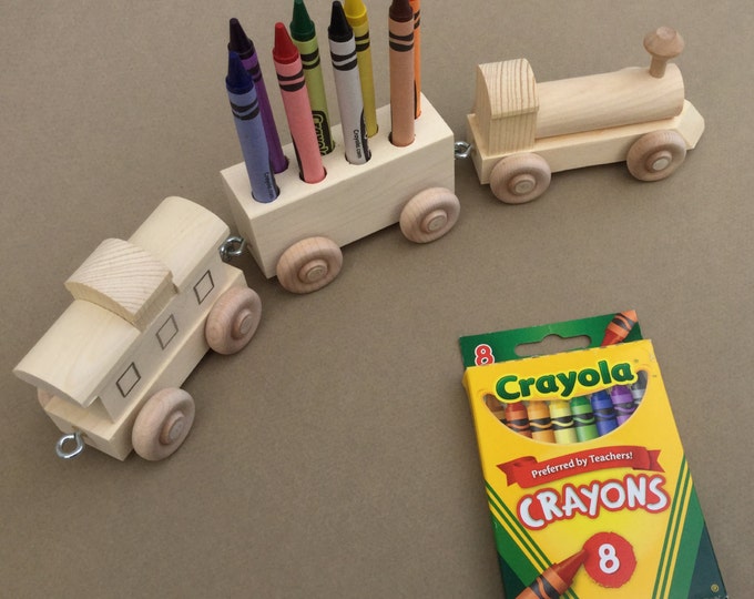 Black Painted Toy Locomotive Set. A Wooden Train Toy. - Etsy