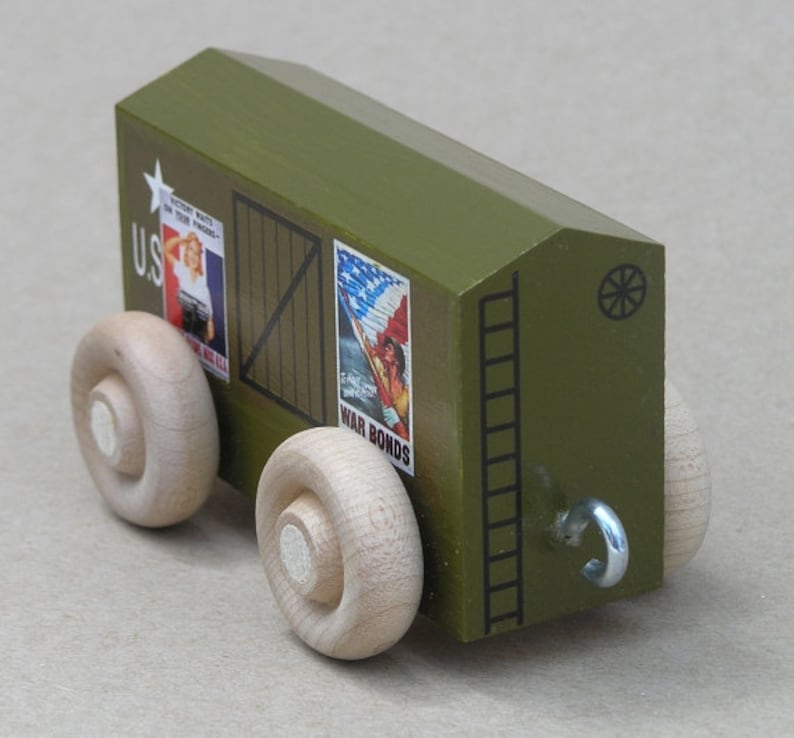 Wooden World War II Army Boxcar | Etsy