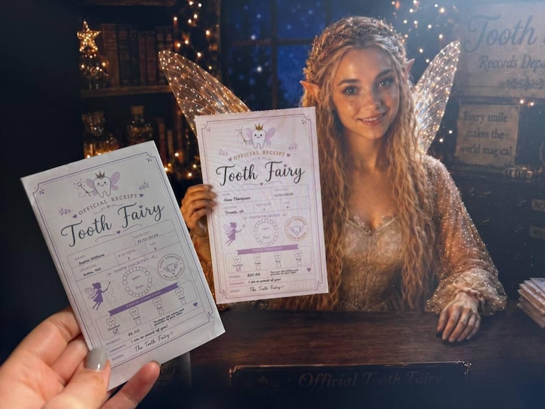 Editable Tooth Fairy Receipt Printable Certificate | First Tooth Lost ...