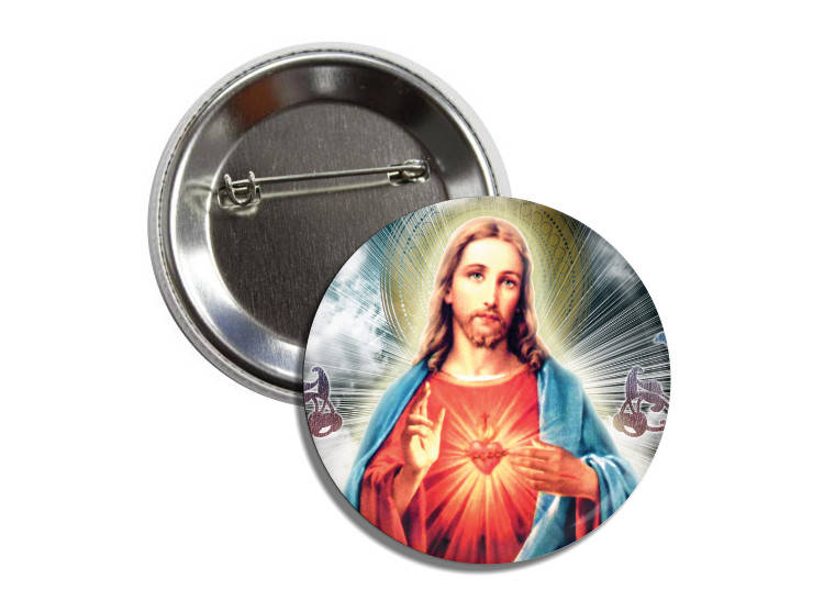Jesus Button, Sacred Heart Button, Catholic Art, Catholic Gifts ...