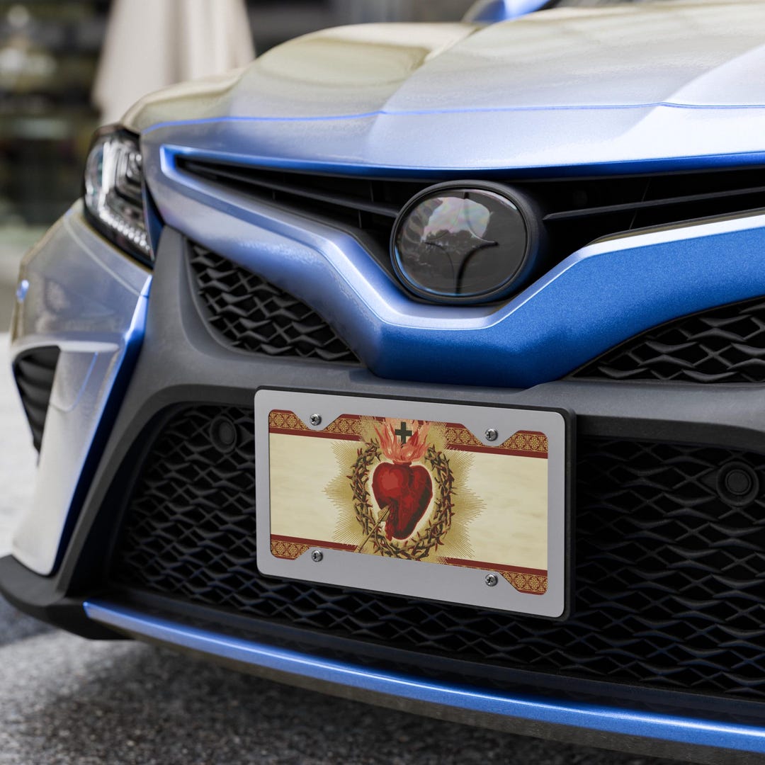 Sacred Heart Vanity License Plate - Etsy