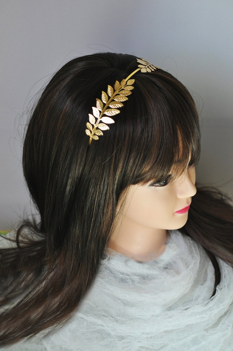 Gold Plated Headband,leaf Grecian Headband, Gold Plated Wedding ...