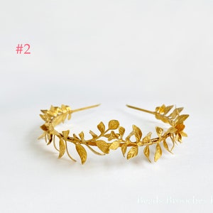 German Antique Style Leaf Hair Accessory, Gold Leaf Wedding Hair Comb ...