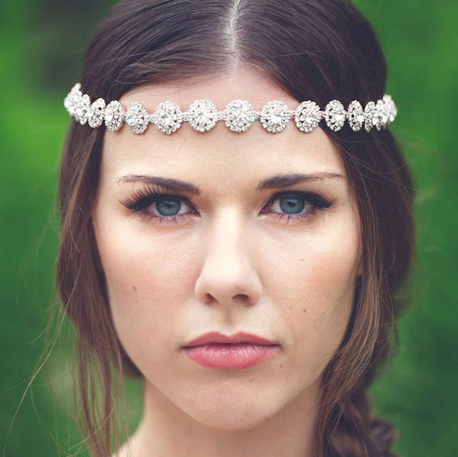 Rose Gold Headbandboho Chic Rose Gold Halo Exotic Wedding - Etsy