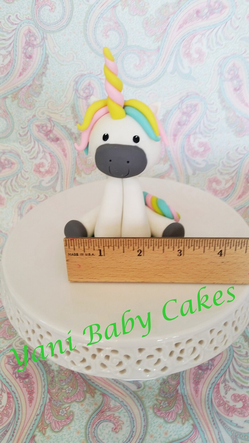 Unicorn Cake Topper/baby Shower Topper/birthday Cake Topper/handmade ...