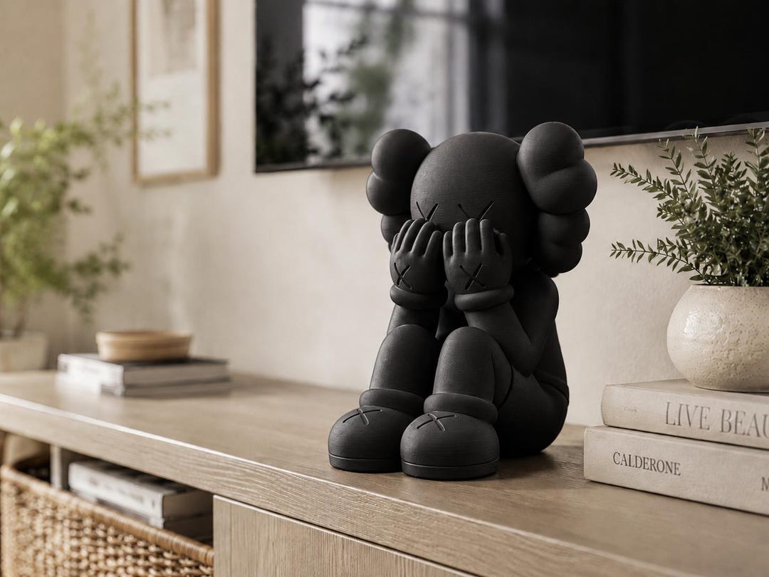 Kaws Art Toy Statue | 5 Inch Modern Decorative Figure - Etsy