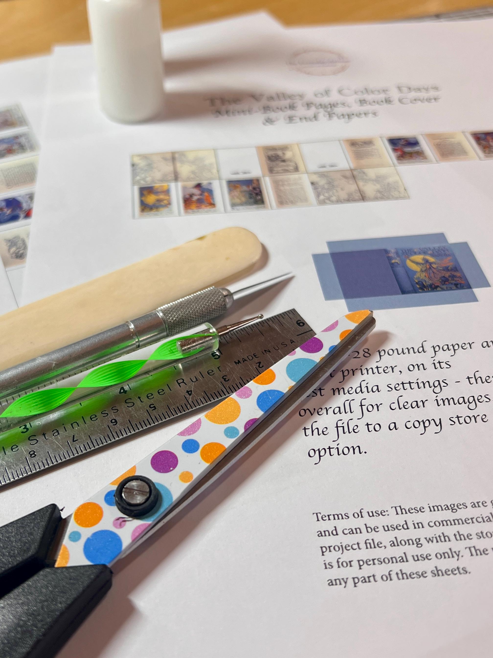 Printable Vintage Children's Mini Book: Dollhouse Diorama (digital ...