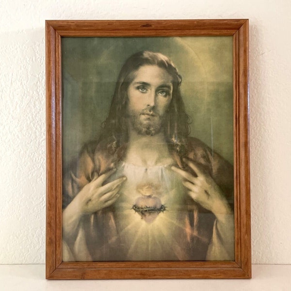 Antique Jesus Frame - Etsy