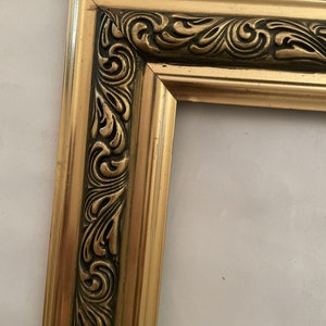 Pair Gold Gilt Picture Frames 11x14" Window - Etsy