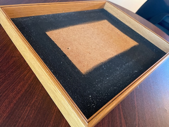 Vintage MCM Floating Mount Wood Art / Picture Frame Max Size | Etsy