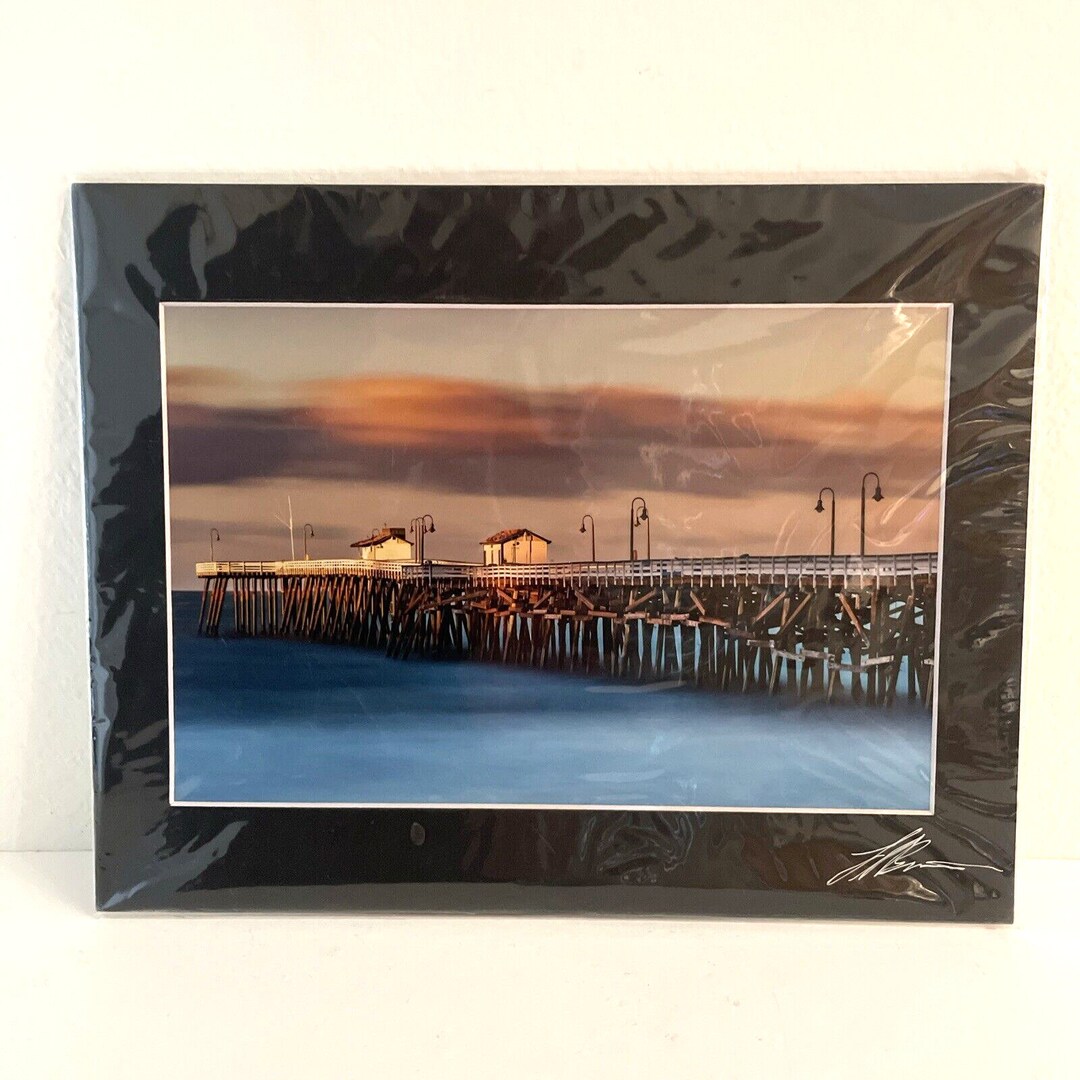 14x11" Boardwalk Seascape Larry Beard Photograph Matted Signed Original ...