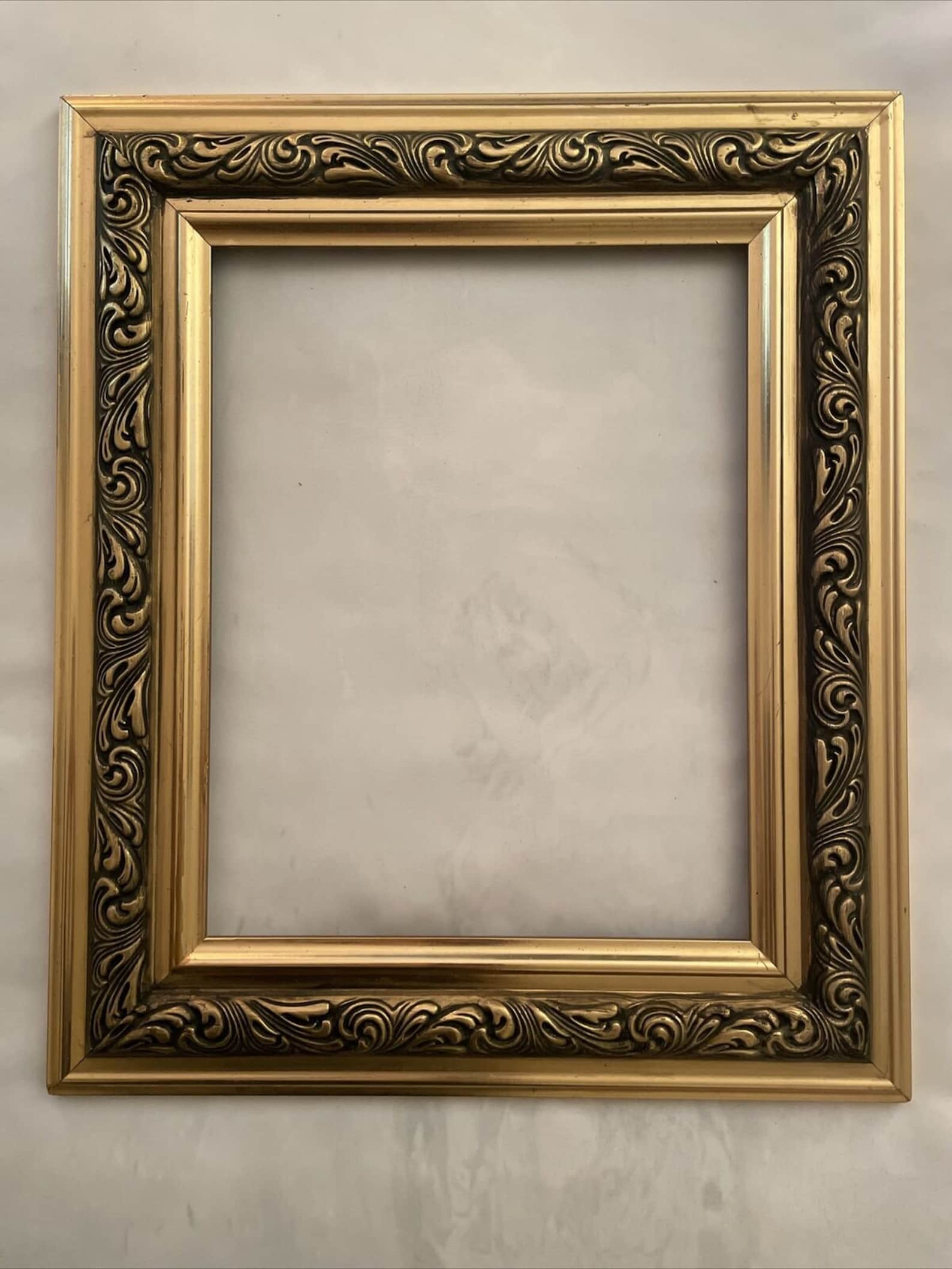 Pair Gold Gilt Picture Frames 11x14 Window | Etsy