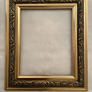 Pair Gold Gilt Picture Frames 11x14" Window - Etsy