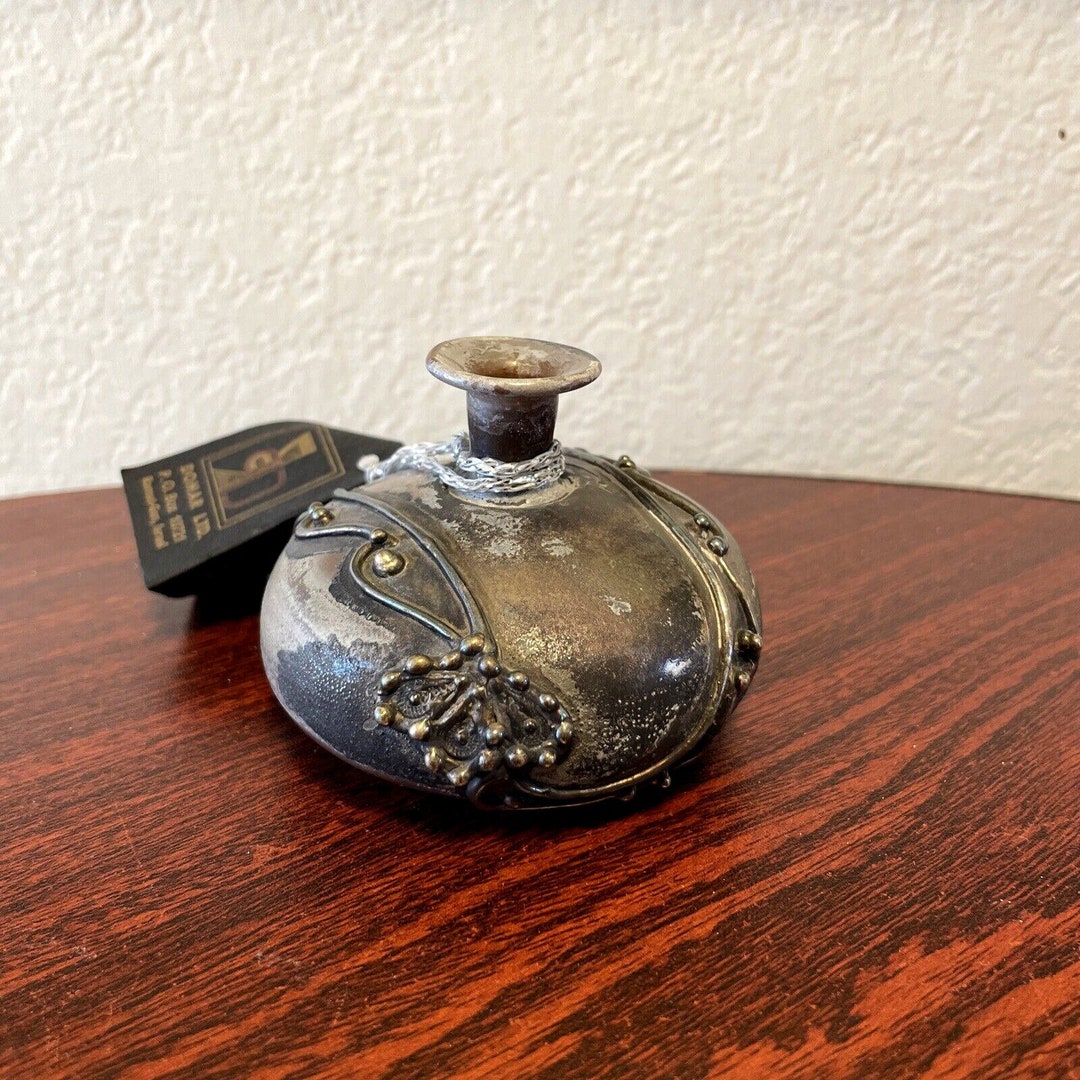 Vintage DOMAR Vase Israel Hand Blown Decorated 2.25” Tall W Tag ...