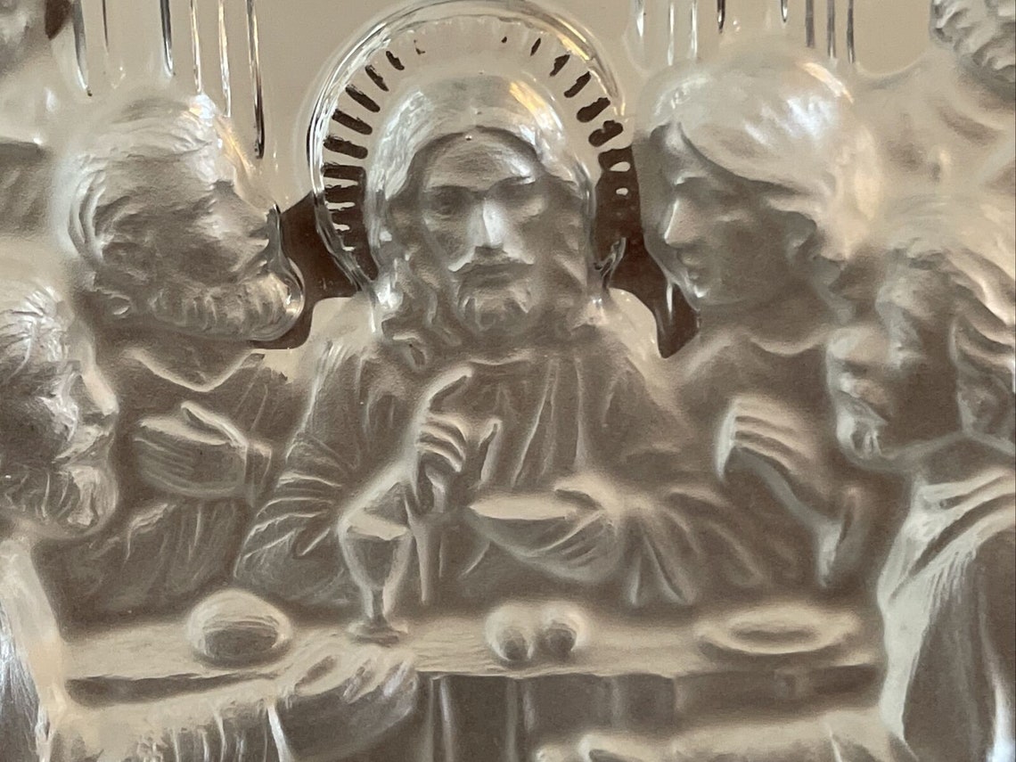 The Last Supper 3D Art Glass Crystal Clear / Frosted Block - Etsy