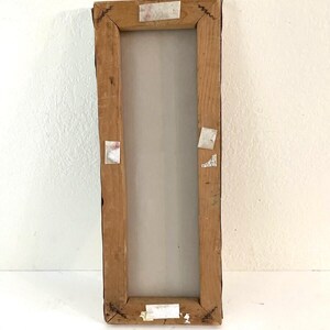 Narrow Vintage Still Life Floral Rose Bouquet Painting 6x16 Signed ...