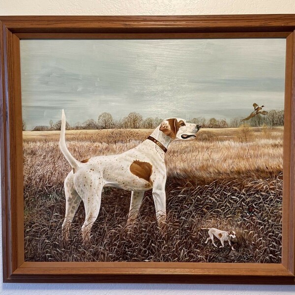 Hunting Dog Painting - Etsy