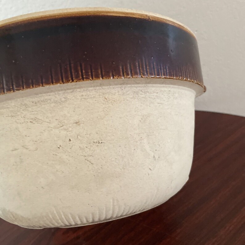 Cook-rite Hearth Bowl Vintage 2- Tone Brown Heavy Crock Bowl 10x6 ...
