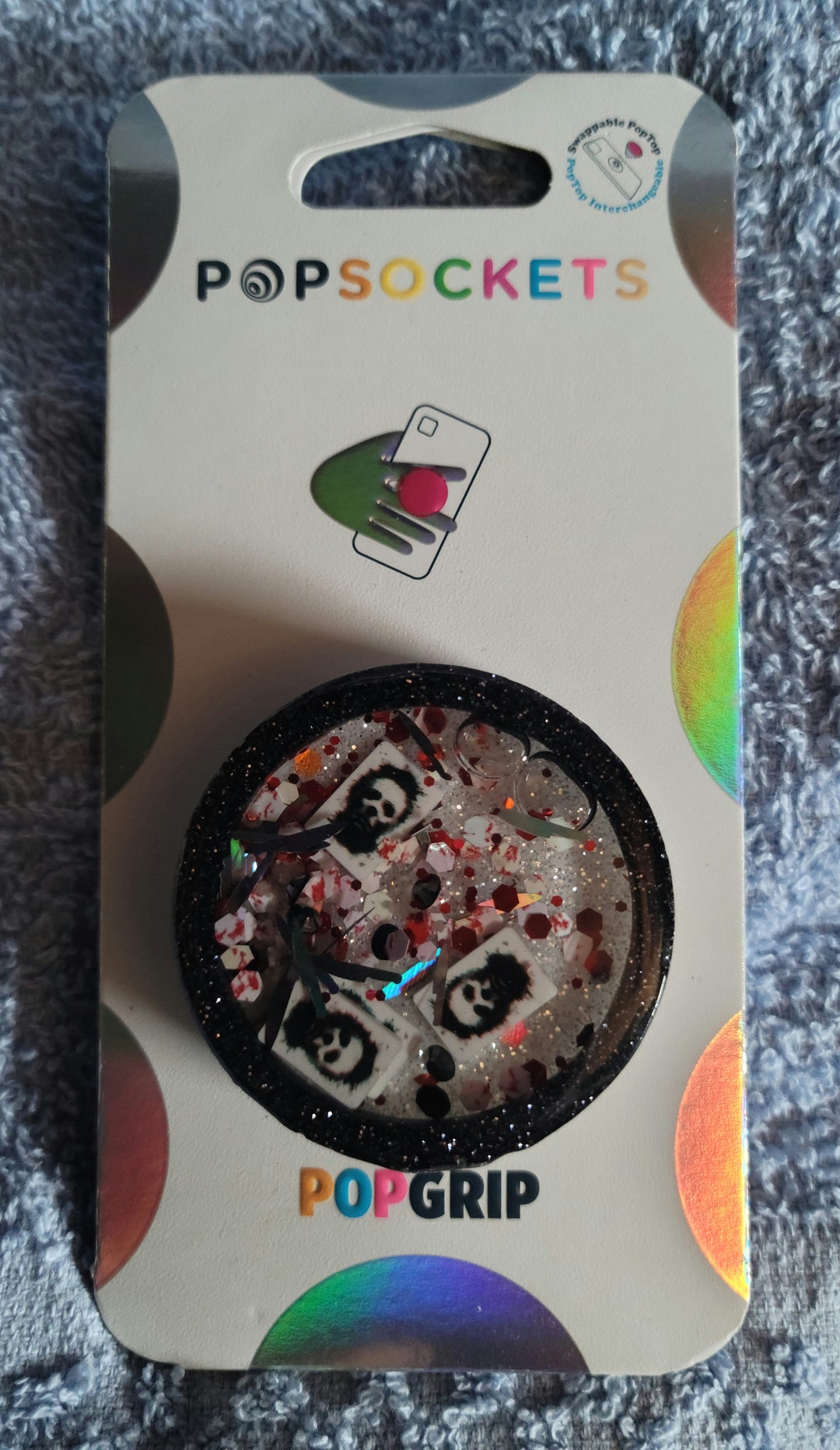 Cute Halloween Michael Phone Grippy or Badgereel - Etsy