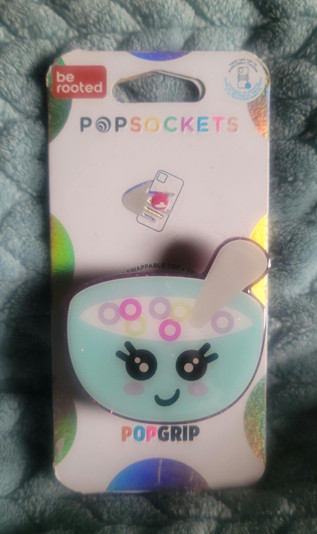 Cute Cereal Bowl Flat Phone Grippy - Etsy