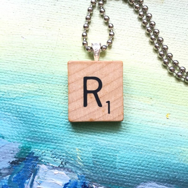 Scrabble Necklace - Etsy