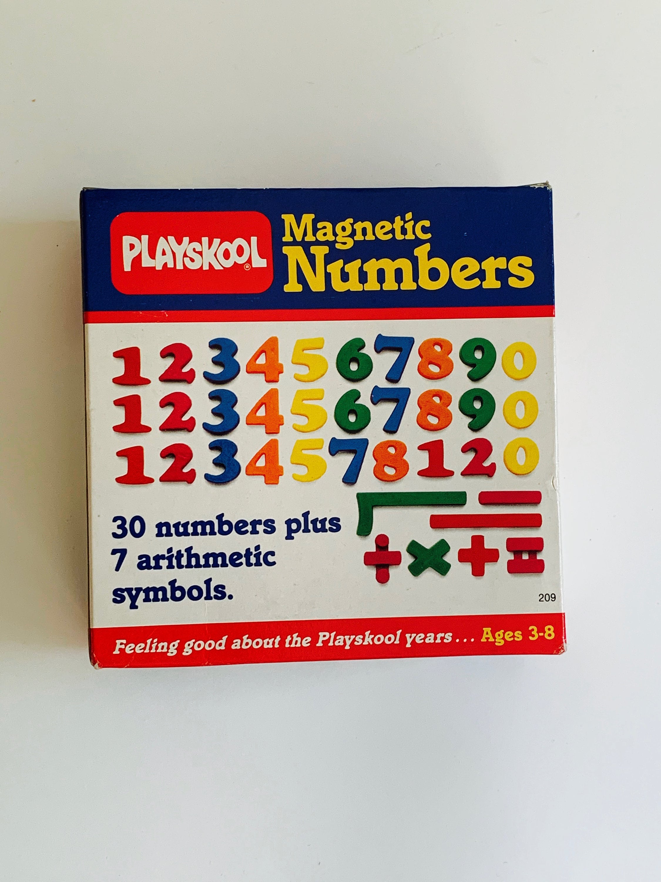 Vintage PlaySkool Magnetic Numbers New in Box | Etsy