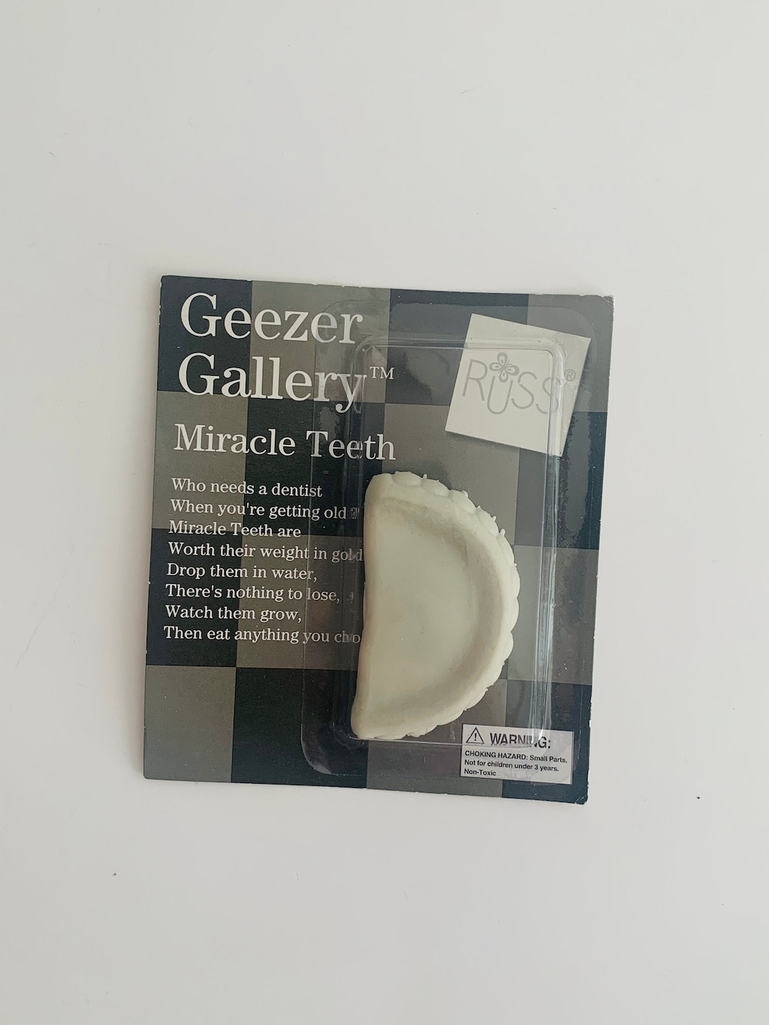 Vintage Novelty Gag Gift, Geezer Gallery Miracle Teeth by Russ - Etsy