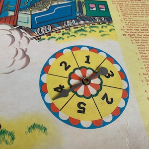 Vintage the Happy Little Train Game Board and Spinner - Etsy