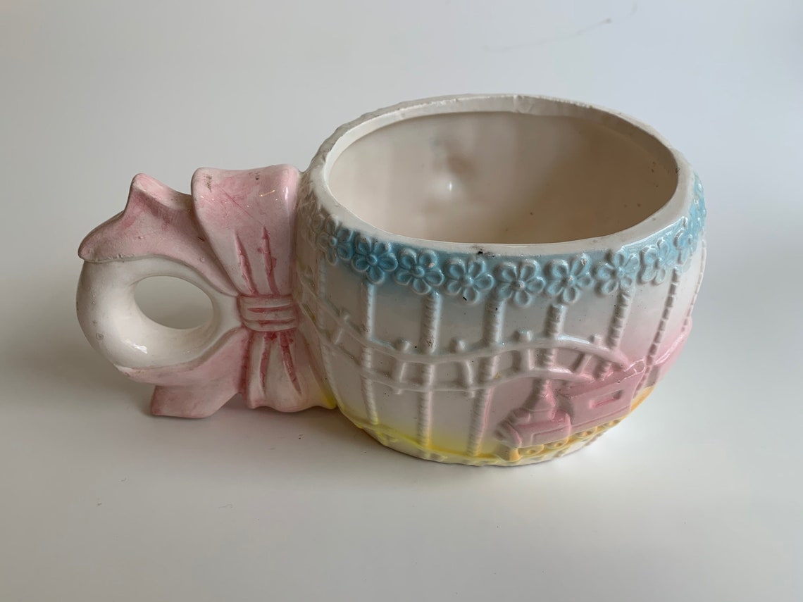 Vintage Rattle Planter, Rubens Original, Nursery, New Baby - Etsy