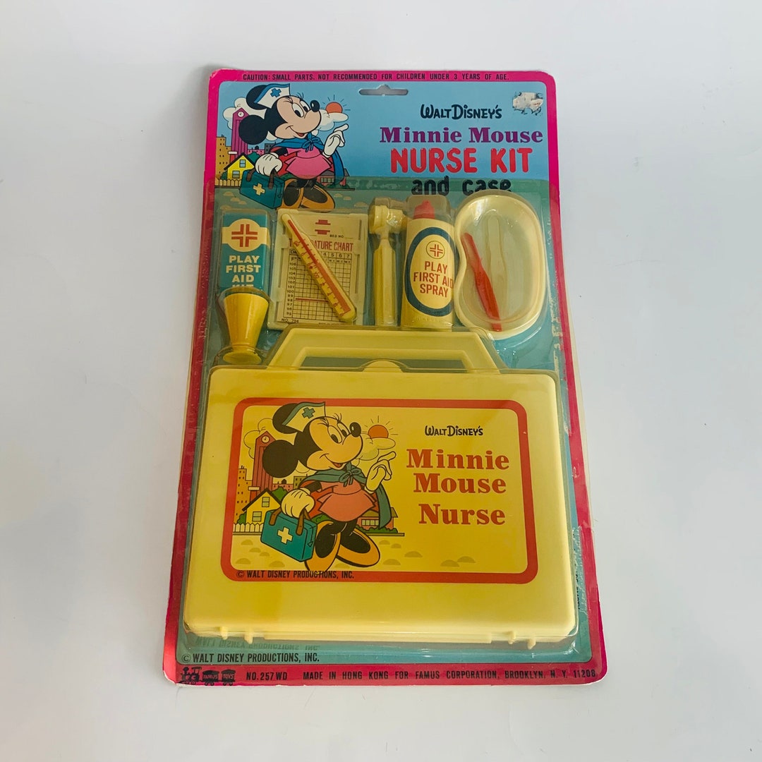 Vintage Walt Disney's Minnie Mouse Nurse Kit, Famus Corporation, New in ...