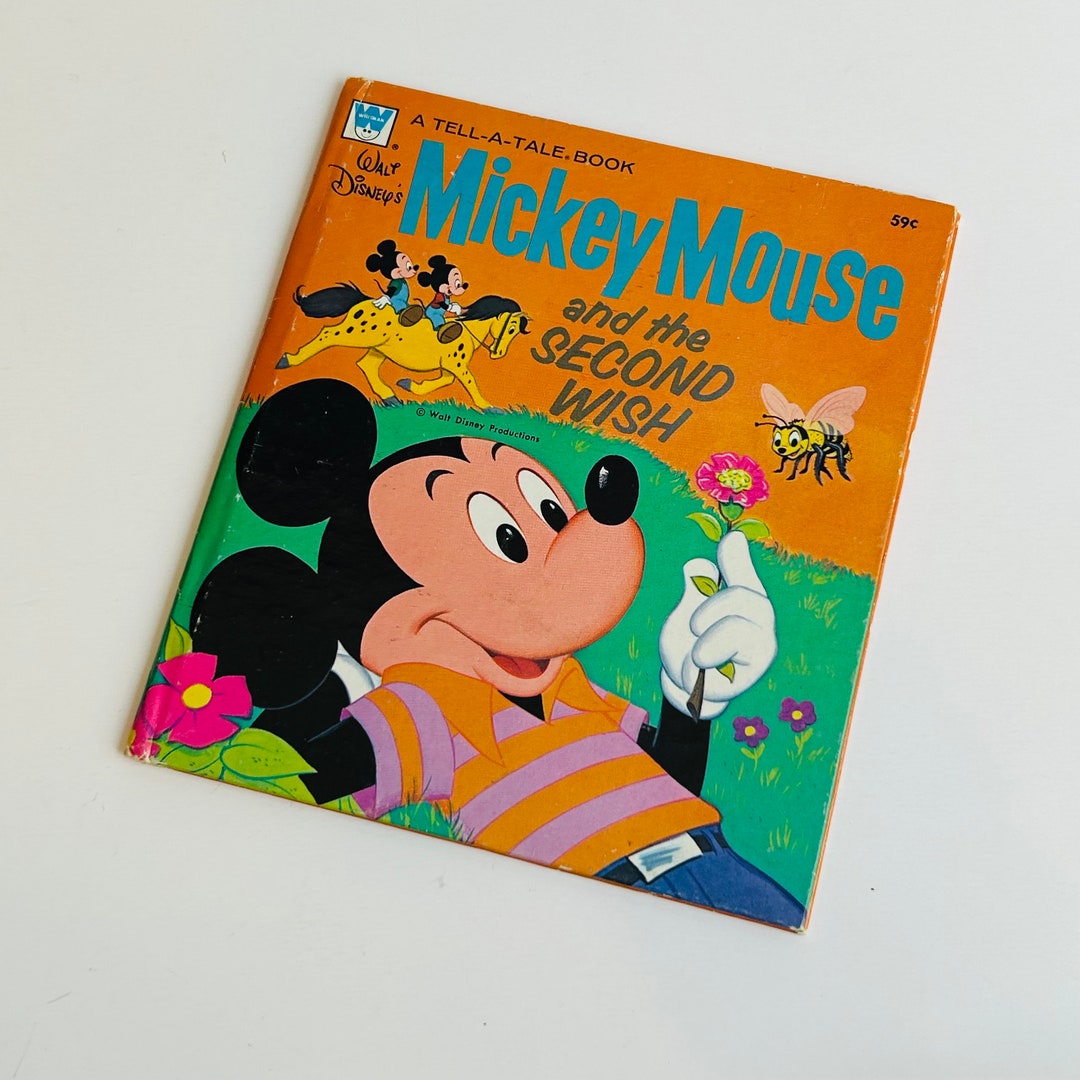 Vintage Children's Book, Mickey Mouse and the Second Wish, Tell a Tale ...