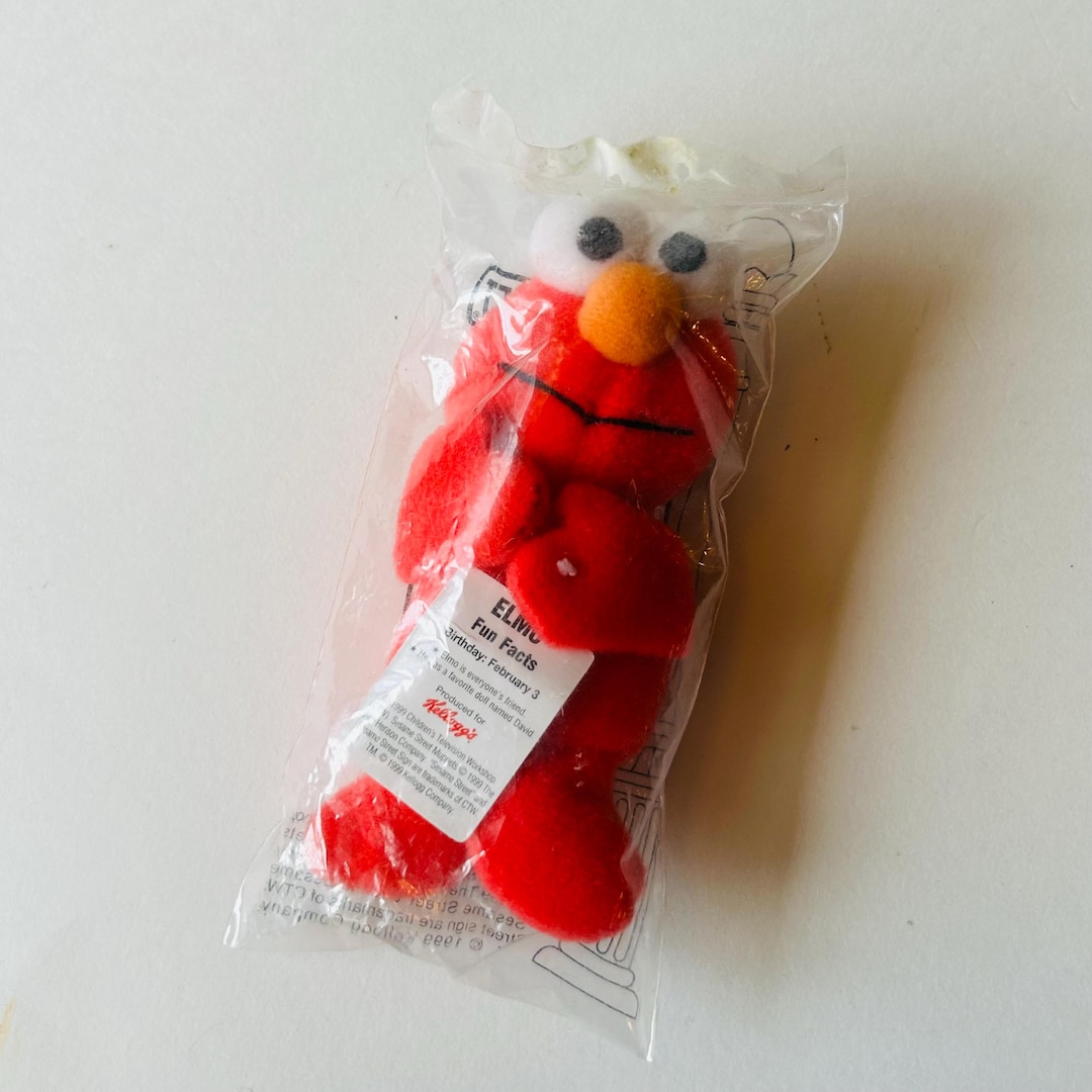 Vintage Sesame Street Mini Beans Elmo From Kellogg's, New in Package - Etsy