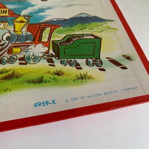 Vintage the Happy Little Train Game Board and Spinner - Etsy