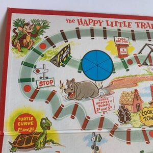 Vintage the Happy Little Train Game Board and Spinner - Etsy