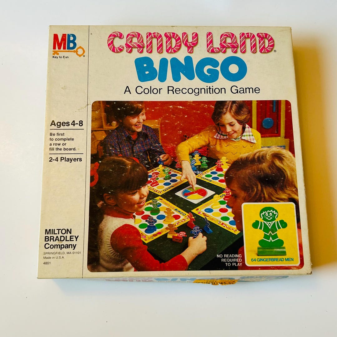 Vintage Candy Land Bingo Game, Milton Bradley - Etsy