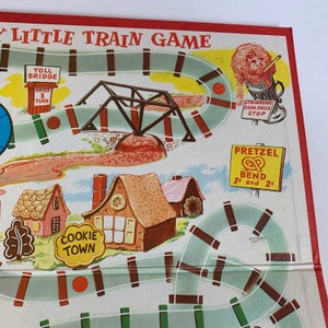 Vintage the Happy Little Train Game Board and Spinner - Etsy