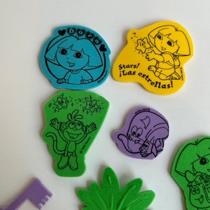 Vintage Dora the Explorer Foam Sticker Collection - Etsy