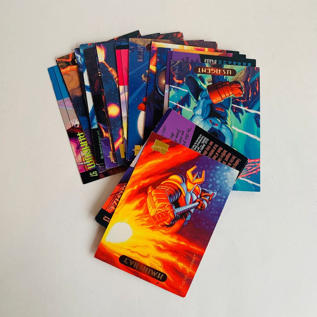 Vintage Marvel Masterpiece Gold Foil Trading Card Lot - Etsy