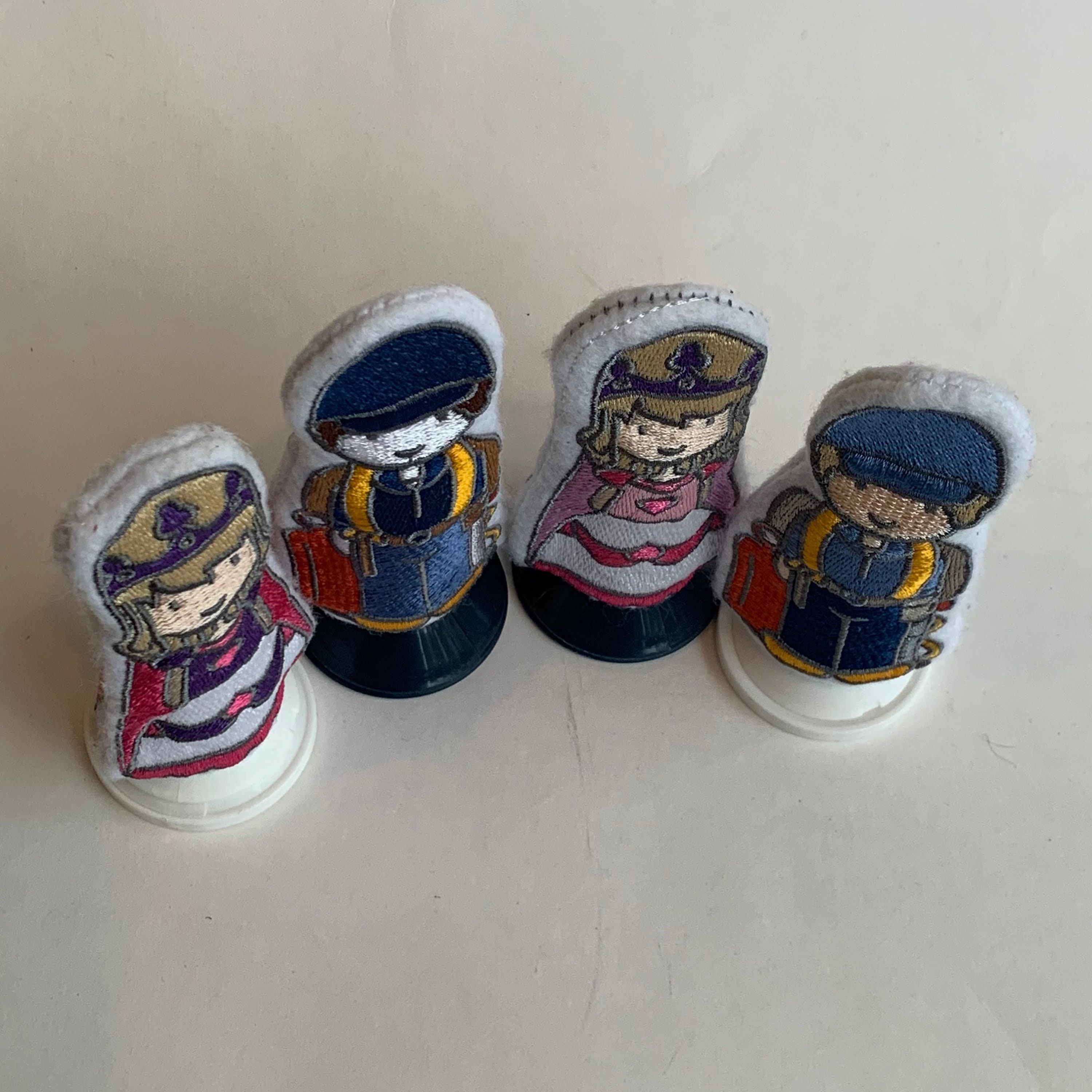 Vintage Anita Goodesign Finger Puppet Set of Four With Stands - Etsy