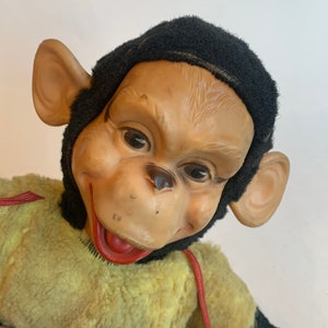 Vintage Rubber Face Monkey Plush by Bijou - Etsy
