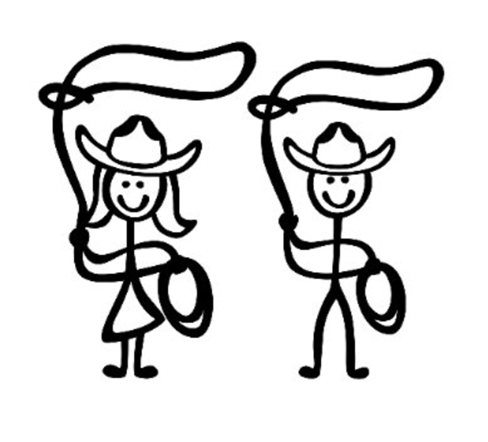 Build Your Cowboy Themed Stick Family; Western; Rodeo; Horse; Stick ...