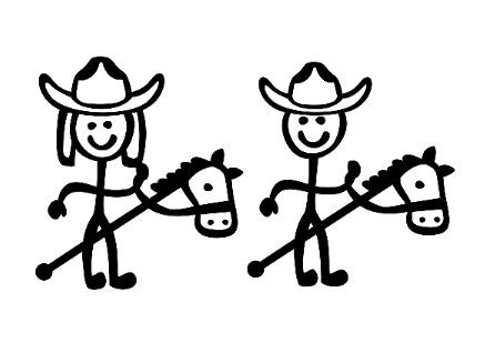 Build Your Cowboy Themed Stick Family; Western; Rodeo; Horse; Stick ...