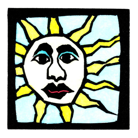 Original Linocut of Lighthouse By Ken Swanson 1451 Wall Hangings Prints ...