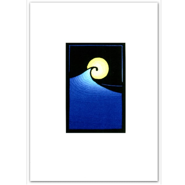 Water Wave Greeting Card - Etsy