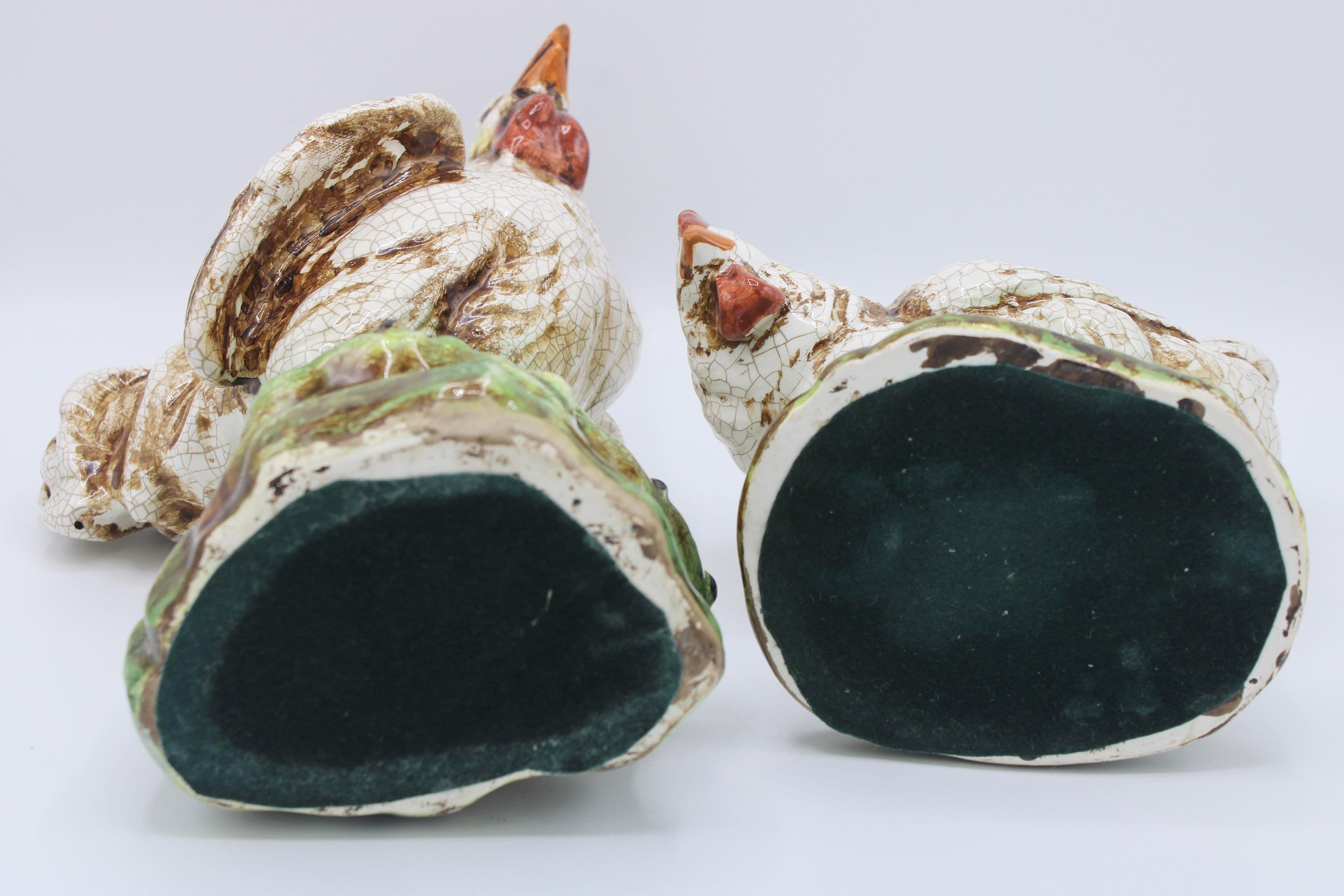 Vintage Farmhouse / French Country Ceramic Chickens Rooster and Hen - Etsy