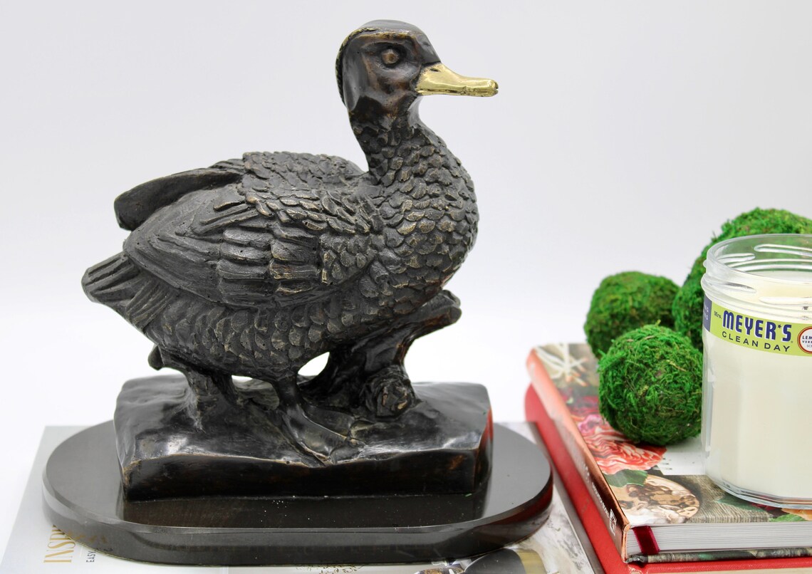 1950s Vintage Bronze Waterfowl Sculpture - Etsy