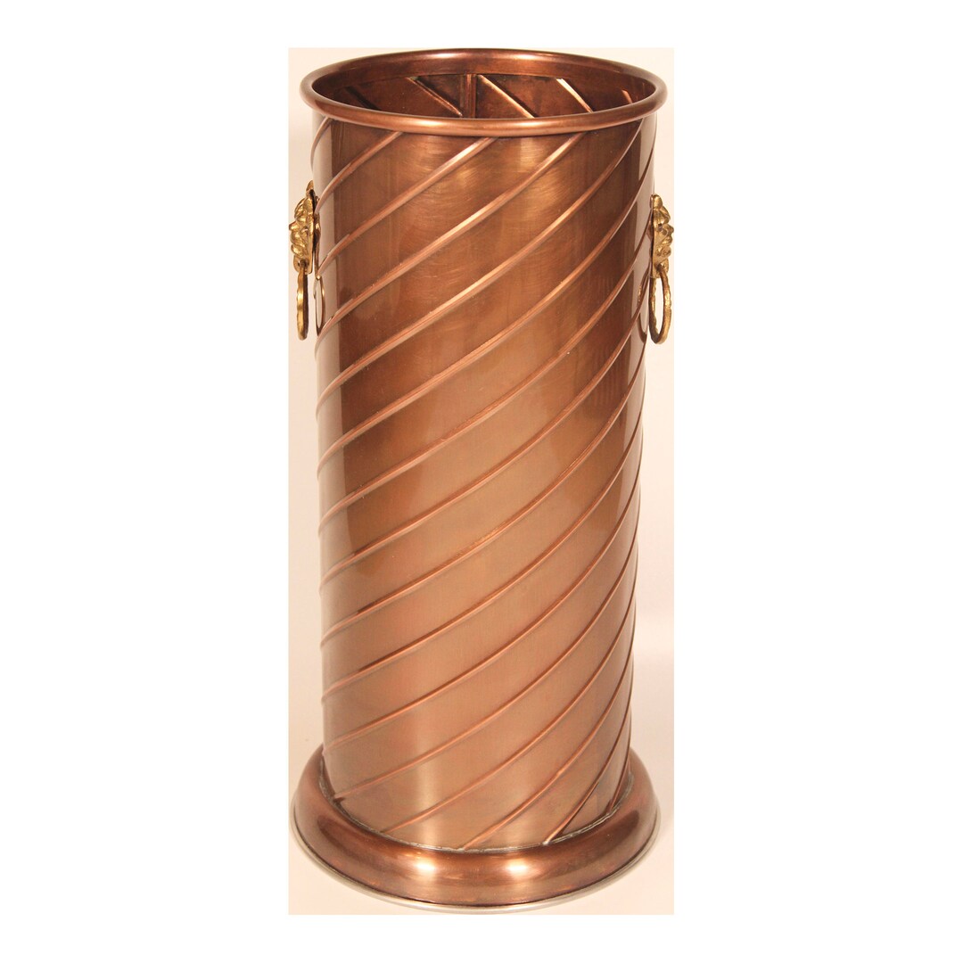 Hollywood Regency Brass and Copper Cane Holder / Umbrella Stand - Etsy
