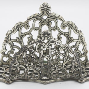 Vintage Italian Silver Plate Letter Rack - Etsy