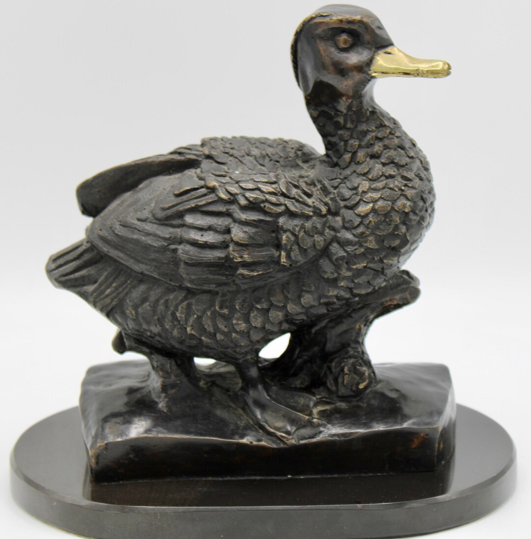 1950s Vintage Bronze Waterfowl Sculpture - Etsy